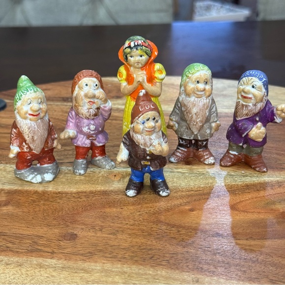 Disney | Accents | Walt Disneys Snow White 5 Dwarfs 93s Vintage Home ...